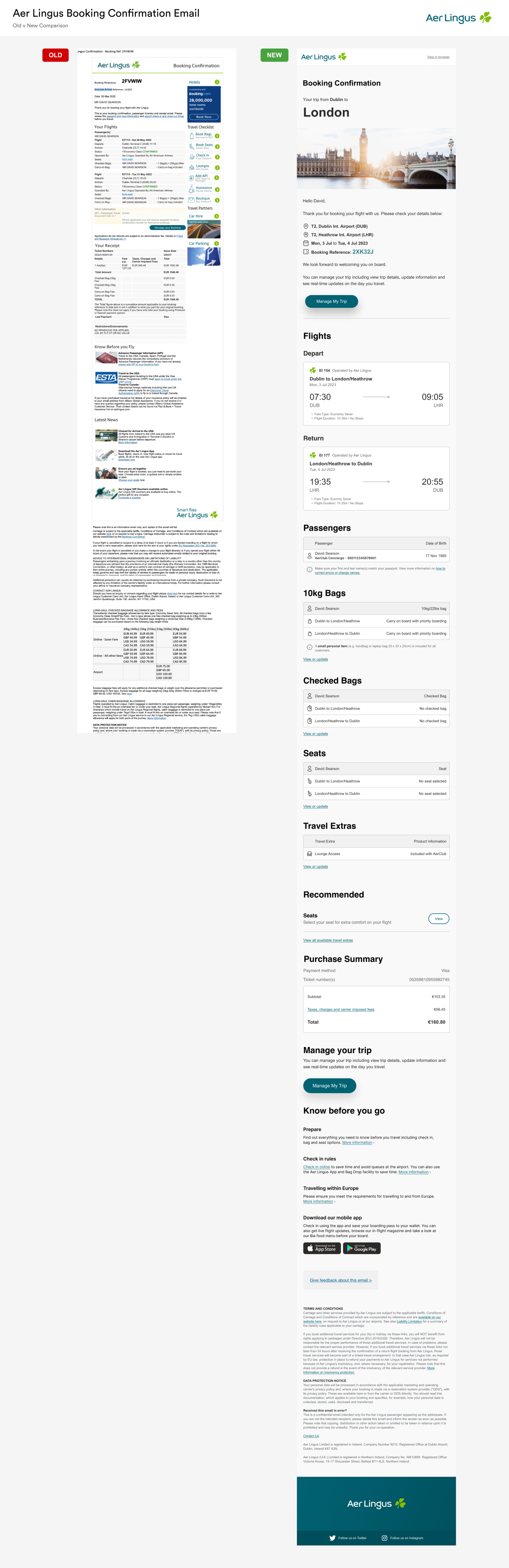 Booking Confirmation Email - Simon Alcock